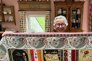 Join Mum as she makes a patchwork quilt– Common Farm Flowers