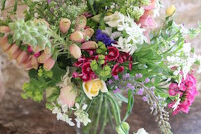 Country flowers wedding bookings Common Farm Flowers